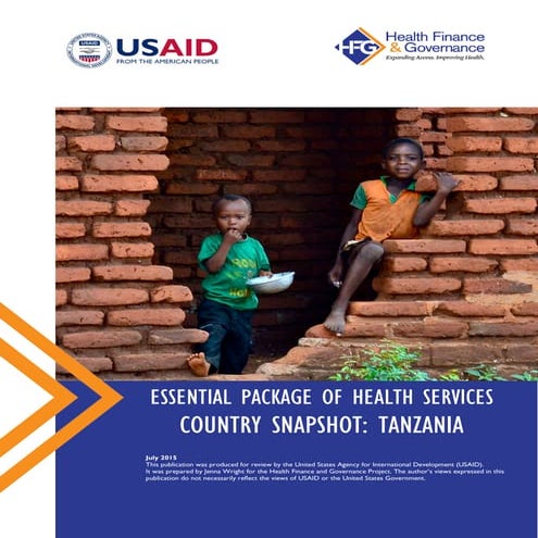Essential Package of Health Services Country Snapshot: Tanzania | PDF