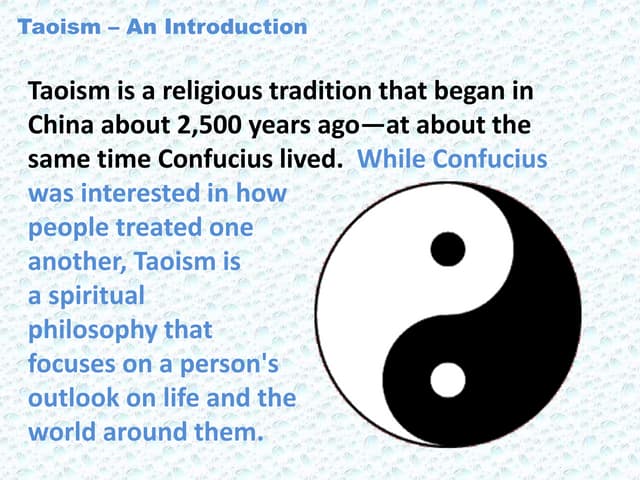 Taoism | PPTX | Buddhism | Religion & Spirituality