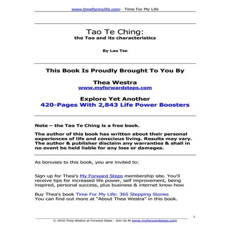 Tao Te Ching ebook | PDF | Buddhism | Religion & Spirituality
