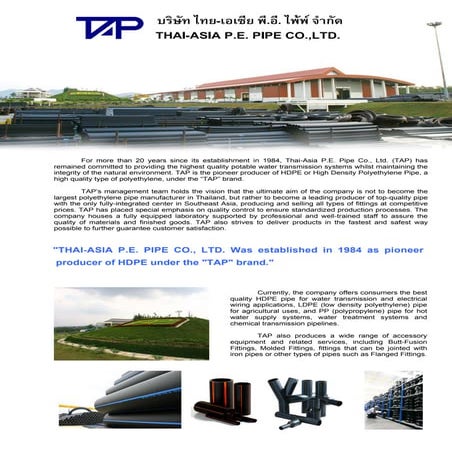 Tap company profile english | PDF