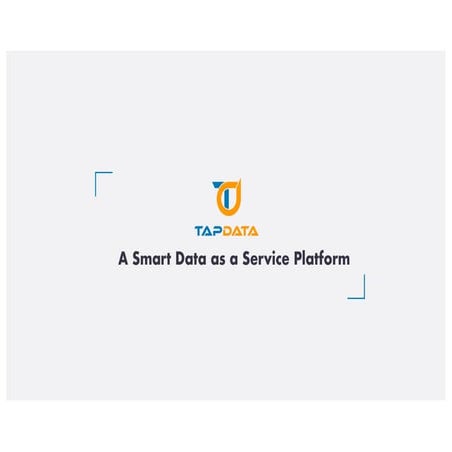 Tapdata Product Intro | PDF