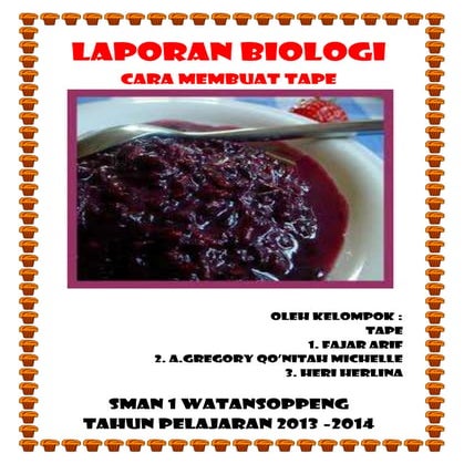 Cara membuat Tape | DOCX