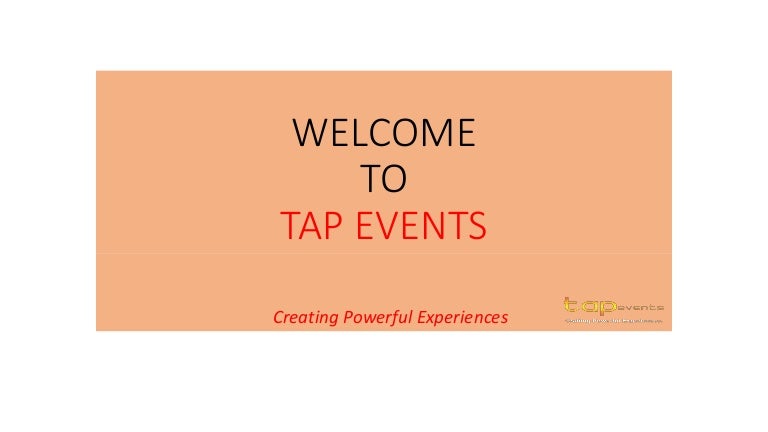 Tap Events Best Event Management Company 