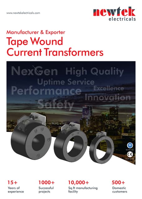 Split Core Current Transformers - Newtek Eletricals, CTs, PTs, Digital ...