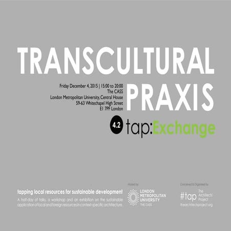 tap:Exchange 4.2 transcultural praxis programme | PDF