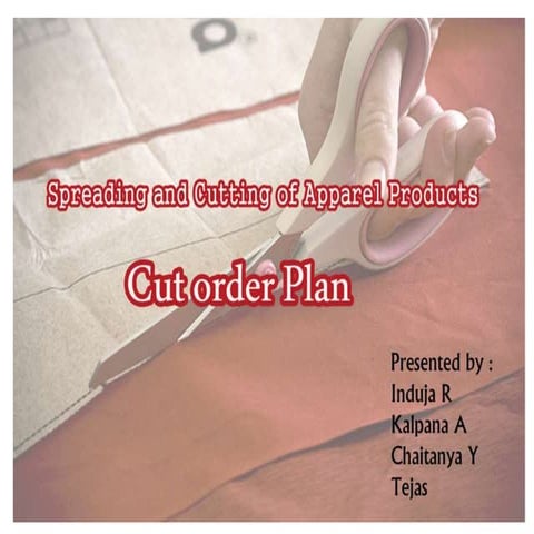 CUT ORDER PLAN SPREADING & CUTTING OF APPAREL PRODUCTS | PPTX