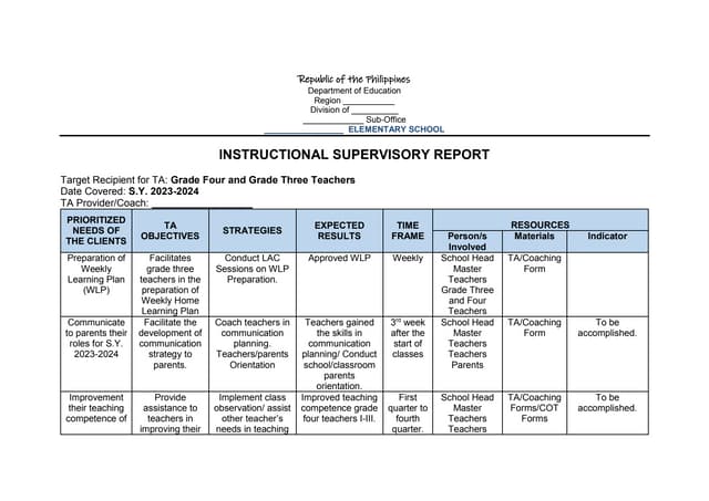 INSET Training Design and Matrix.docx
