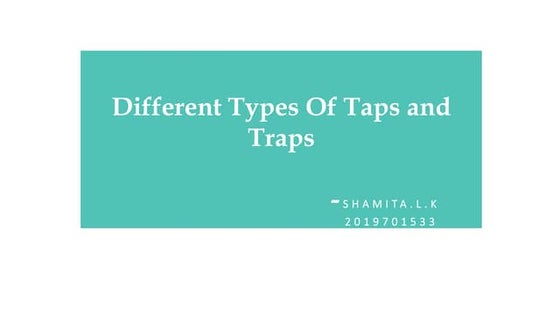 Types of traps | PPT