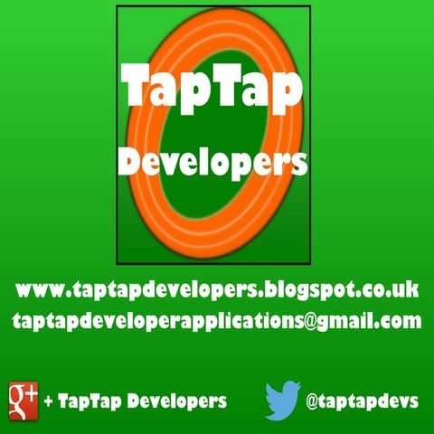 TapTap Presentation. App Development for Android | PPT