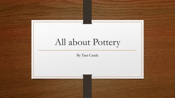 Booklet on ceramics pottery | PDF