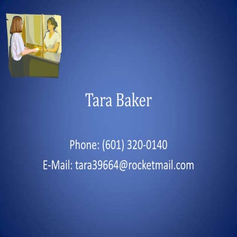 Tara bakerpowerpointresume | PDF