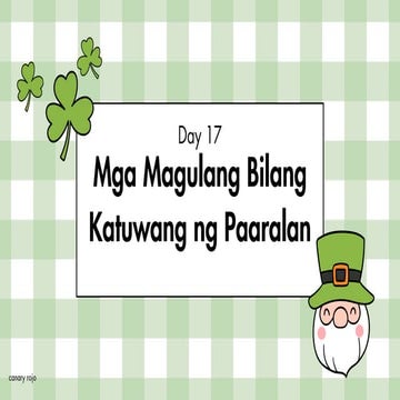 tara, basa! day 16 (youth development worker) | PDF