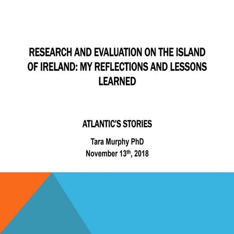 Tara Murphy (PhD) - Research and evaluation on the island of Ireland ...