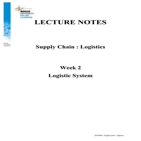 LN2 - Logistics Systems | PDF