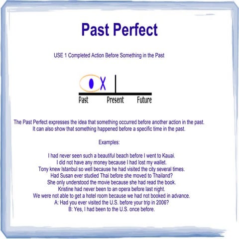 Past perfect | PPT