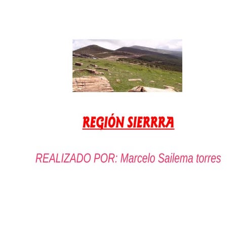 Region sierra.... | PPTX