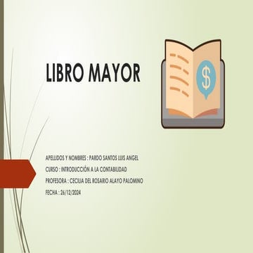 En contabilidad el libro mayor es un registro | PPTX