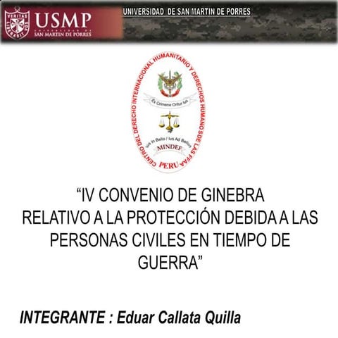 IV CONVENIO DE GINEBRA | PPTX
