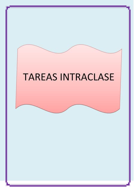 Tareas intraclases | DOCX