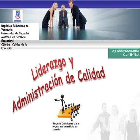 Liderazgo para la calidad (1) | PPTX