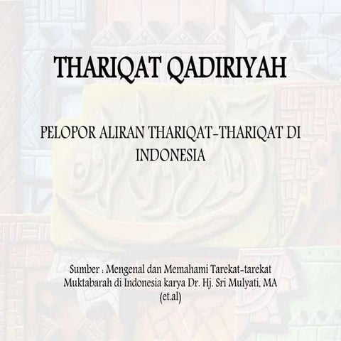 Tarekat Qadariyah | PPTX