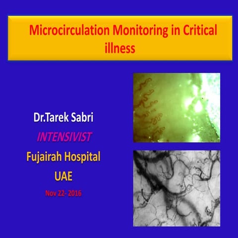 MICROCIRCULATION IN ICU | PDF