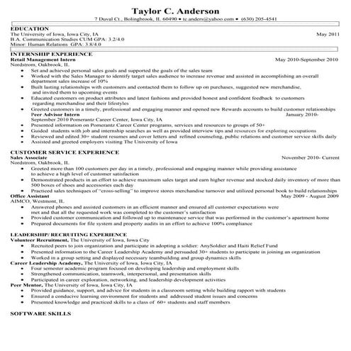 Taylor Anderson Resume | DOC