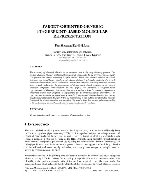Virtual screening techniques | PPT