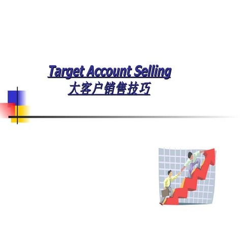 大客户销售技巧Target Account Selling Yu | PPT