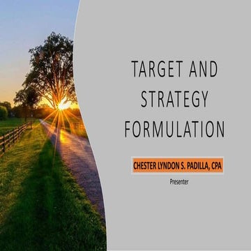 TARGET AND STRATEGY FORMULATION.pptx