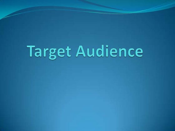Artist's target audience | PDF
