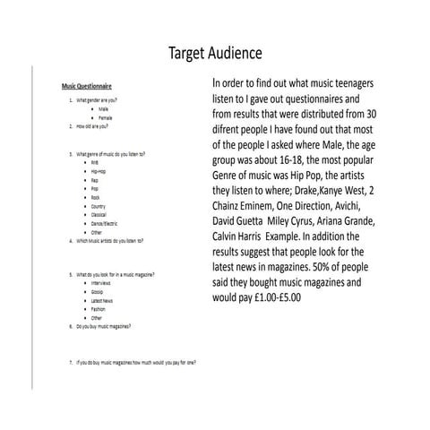 Target audience | PPT