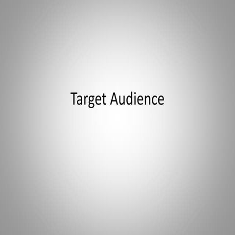 Target audience | PPTX