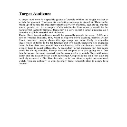 Target audience | PDF