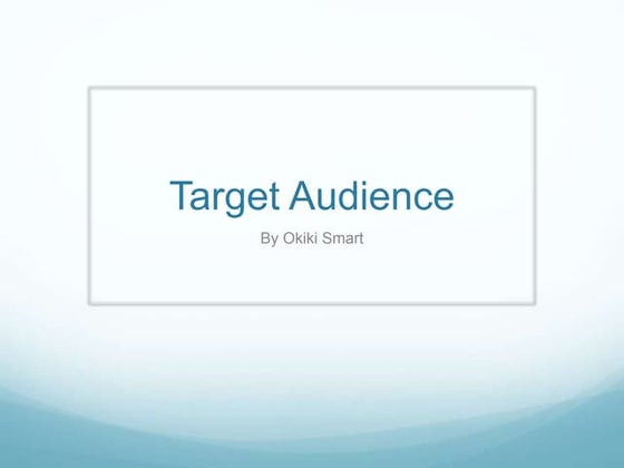Target audience for a Crime Thriller | PPTX | Crime & Harmful Acts to ...