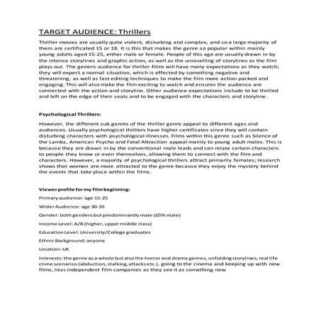 Target audience | DOCX