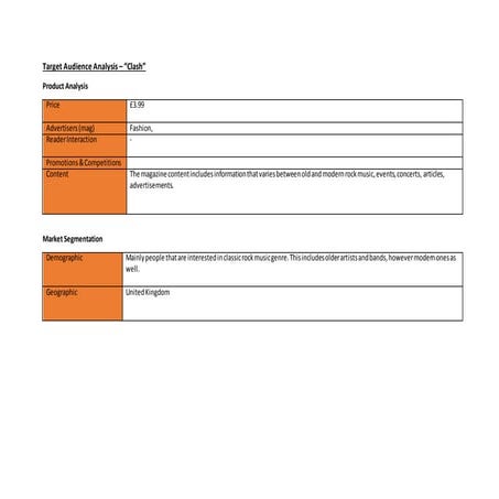 Target Audience Analysis Worksheet 8+ Audience Analysis Templates