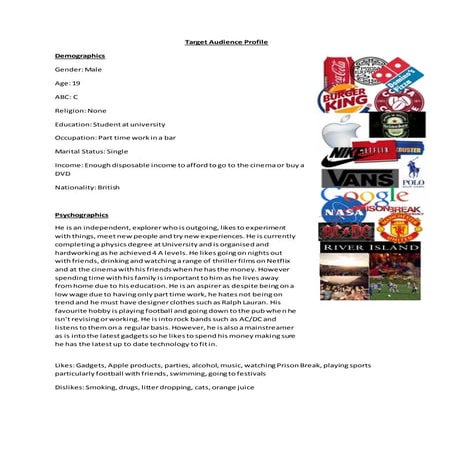 Target audience profile | PDF