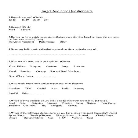 Media questionnaire | DOCX