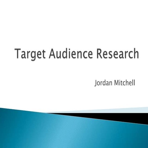 Target Audience Research | PPTX