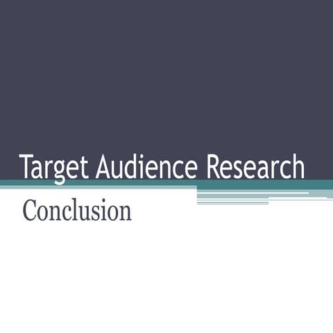 Target audience research | PPT