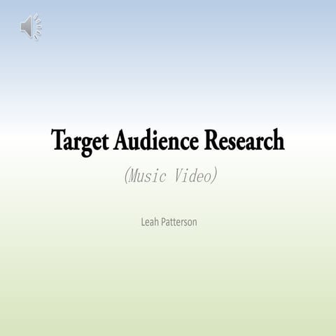 Target audience research | PPTX