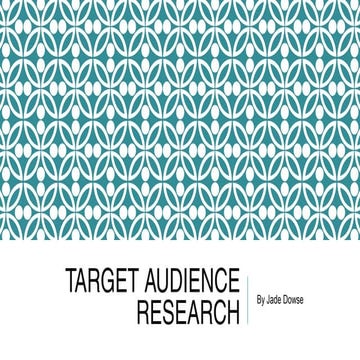 Target audience | PPT