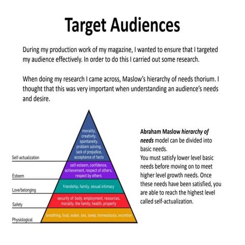 Target audiences | PPT