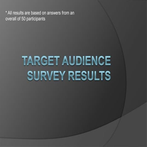 Target audience survey results | PPT