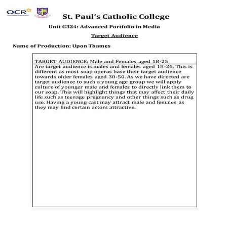 Target audience template | DOCX