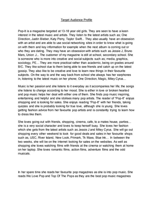 Task 5 audience response | PDF