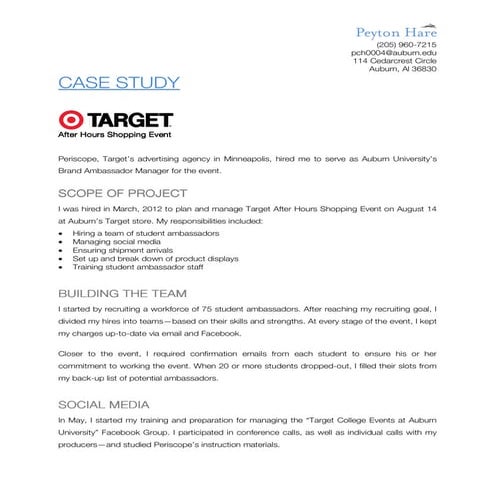 Target case study | PDF