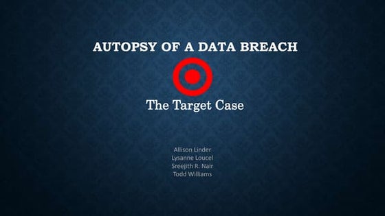 Target data breach case study | PDF | Internet Safety | Parenting