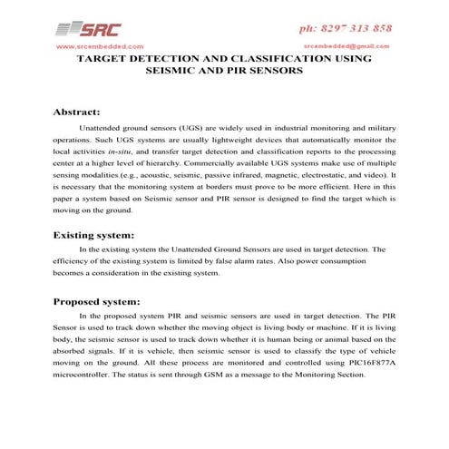 Target Detection And Classification Using Seismic And Pir Sensors Pdf 8968